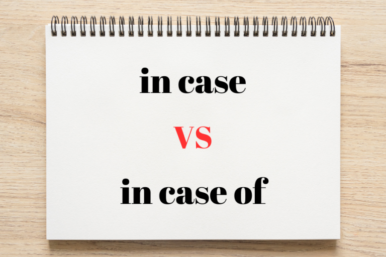 How to Use "In Case" & "In Case of" in Your English Conversations ...